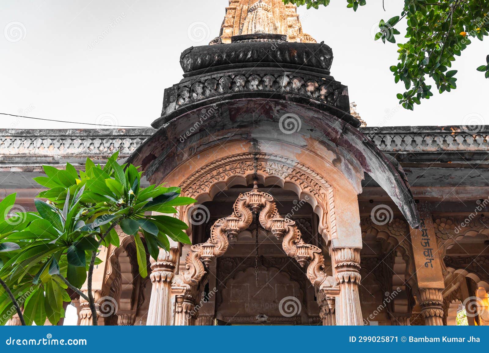 Ancient Temple Unique Architecture at Day from Flat Angle Angle Stock ...