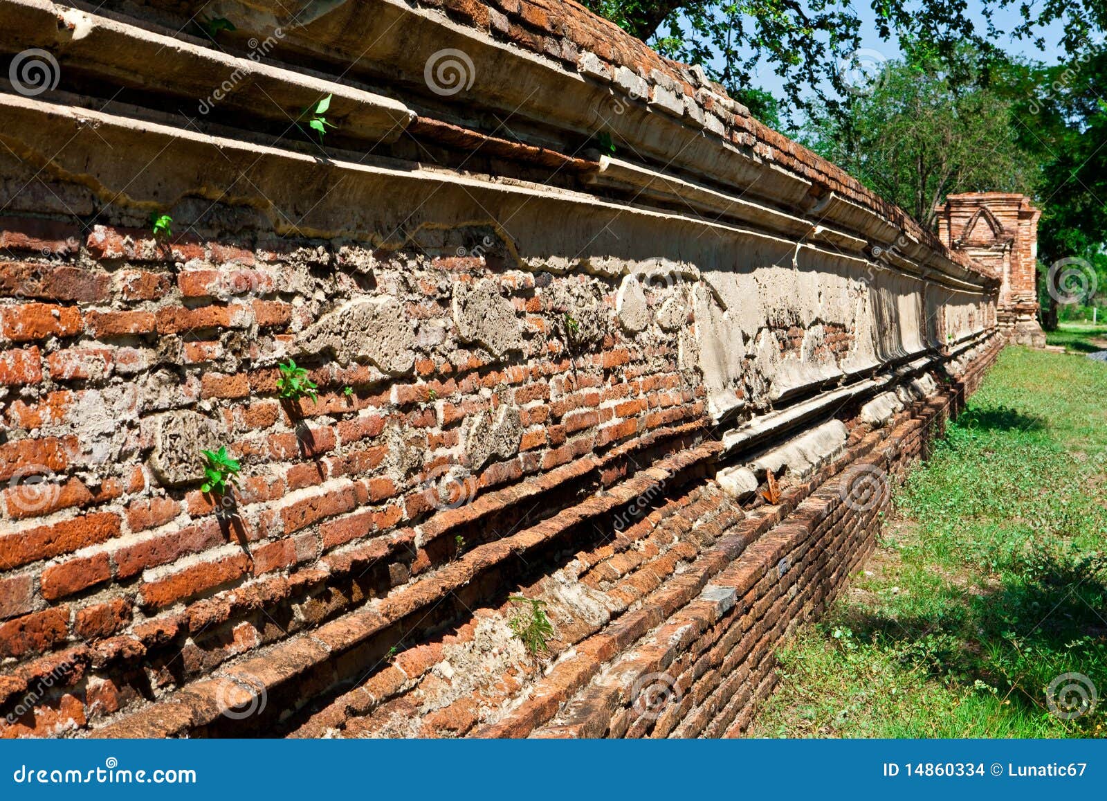 Ancient temple wall stock photo. Image of asian, background - 14860334