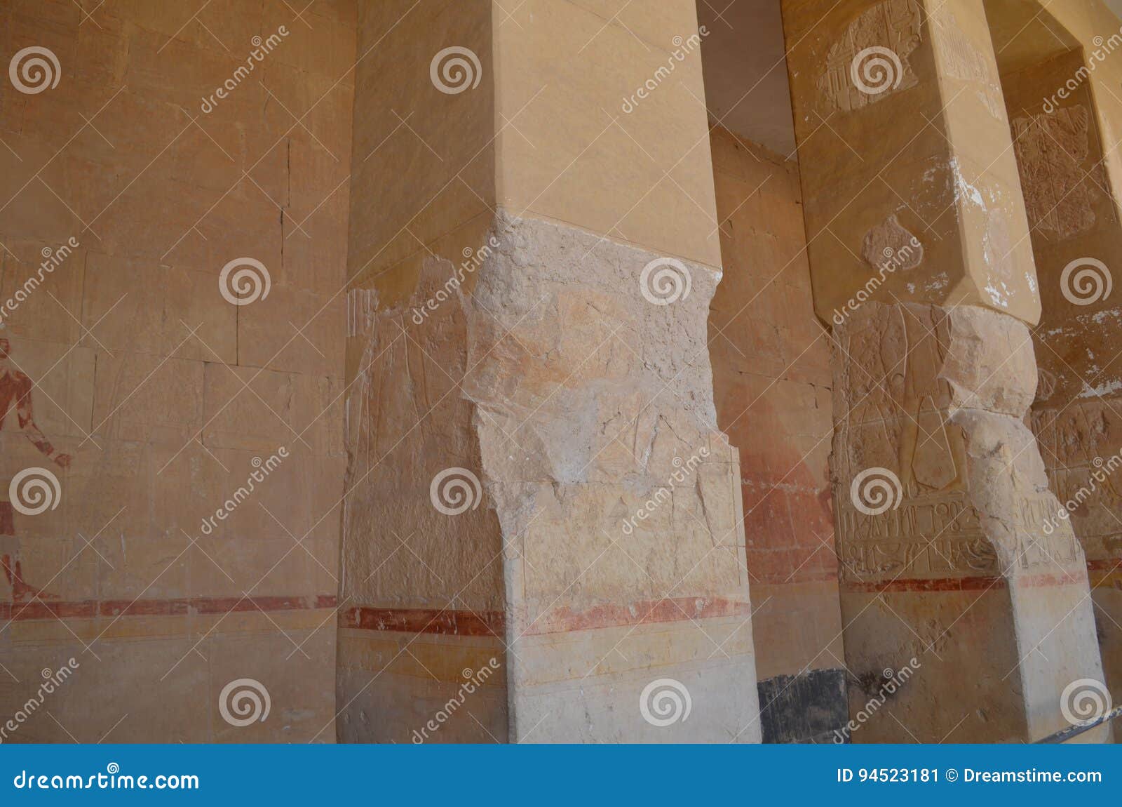 Ancient temple wall stock image. Image of temple, columns - 94523181