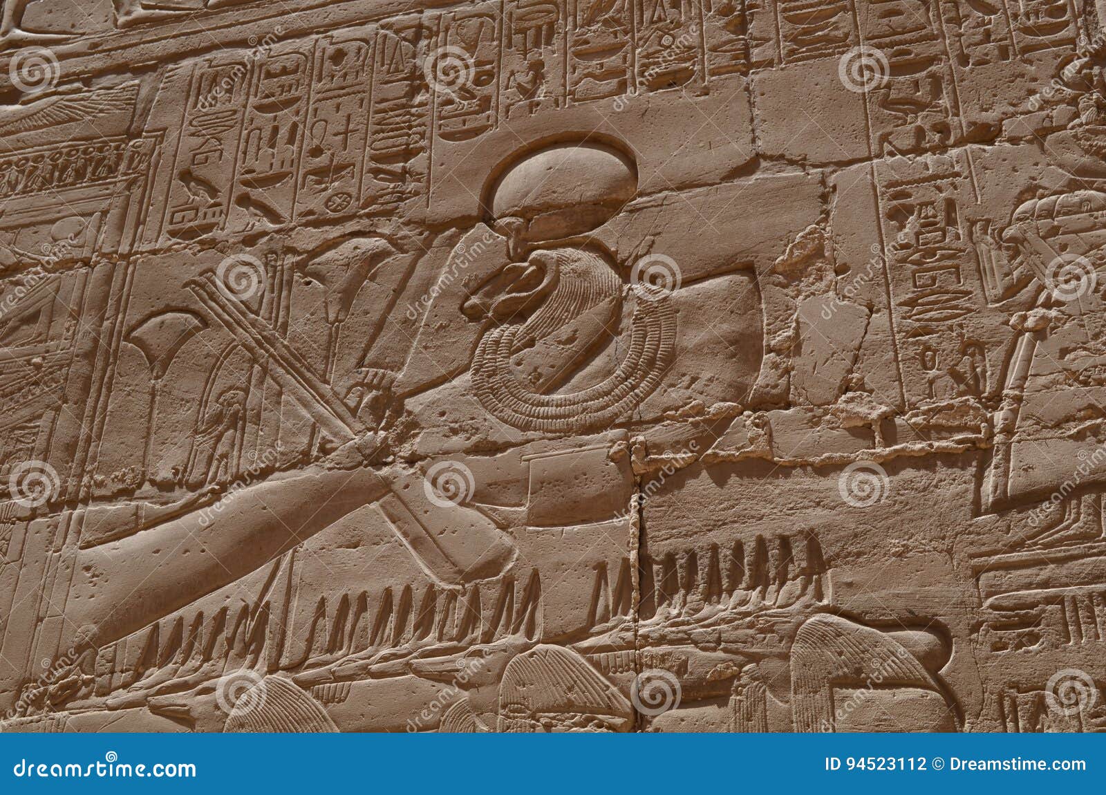 Ancient temple wall stock photo. Image of bulls, ancient - 94523112