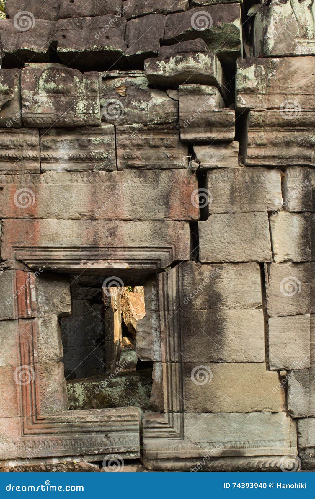 Ancient Temple Wall - Old Stone Facade Stock Photo - Image of building ...