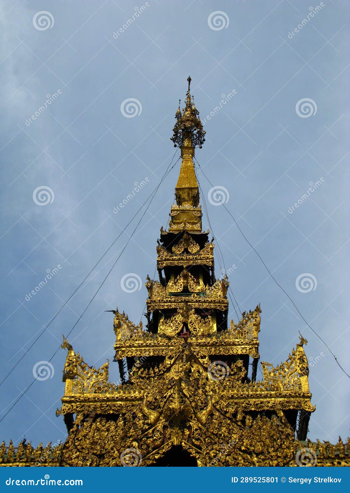 The Ancient Temple in Yangon, Rangoon, Myanmar Stock Image - Image of ...