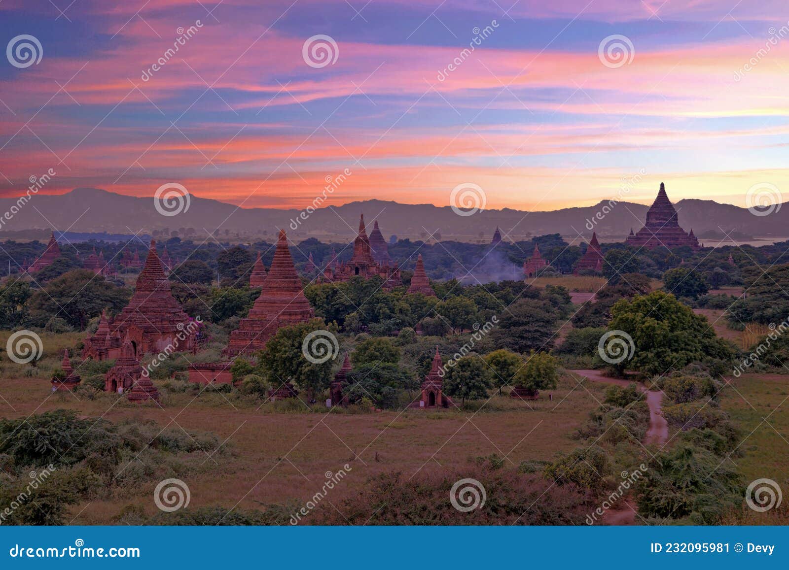 Ancient Temples in Bagan, Myanmar Stock Image - Image of buddhist ...