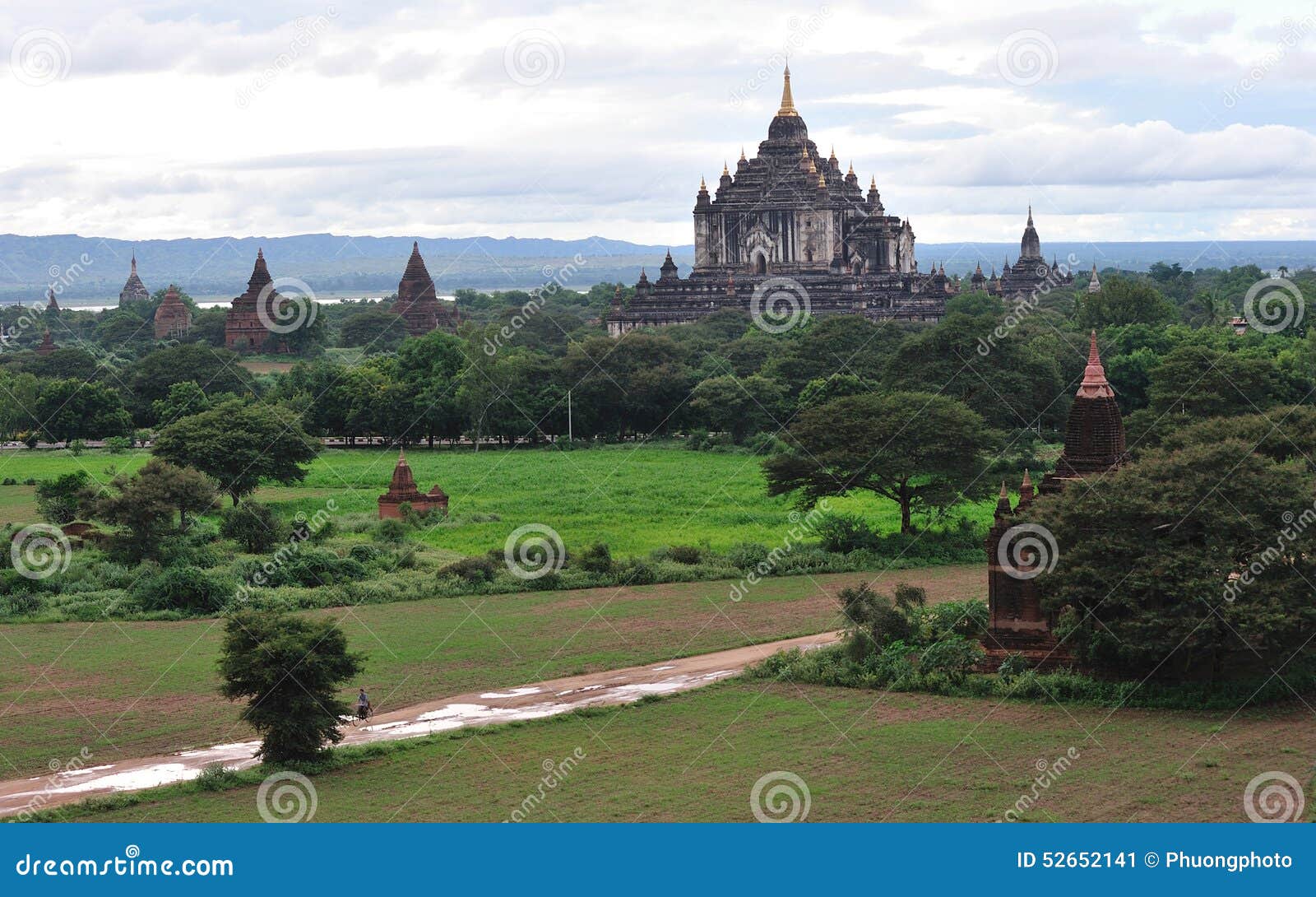 Ancient Temples in Bagan stock image. Image of glory - 52652141