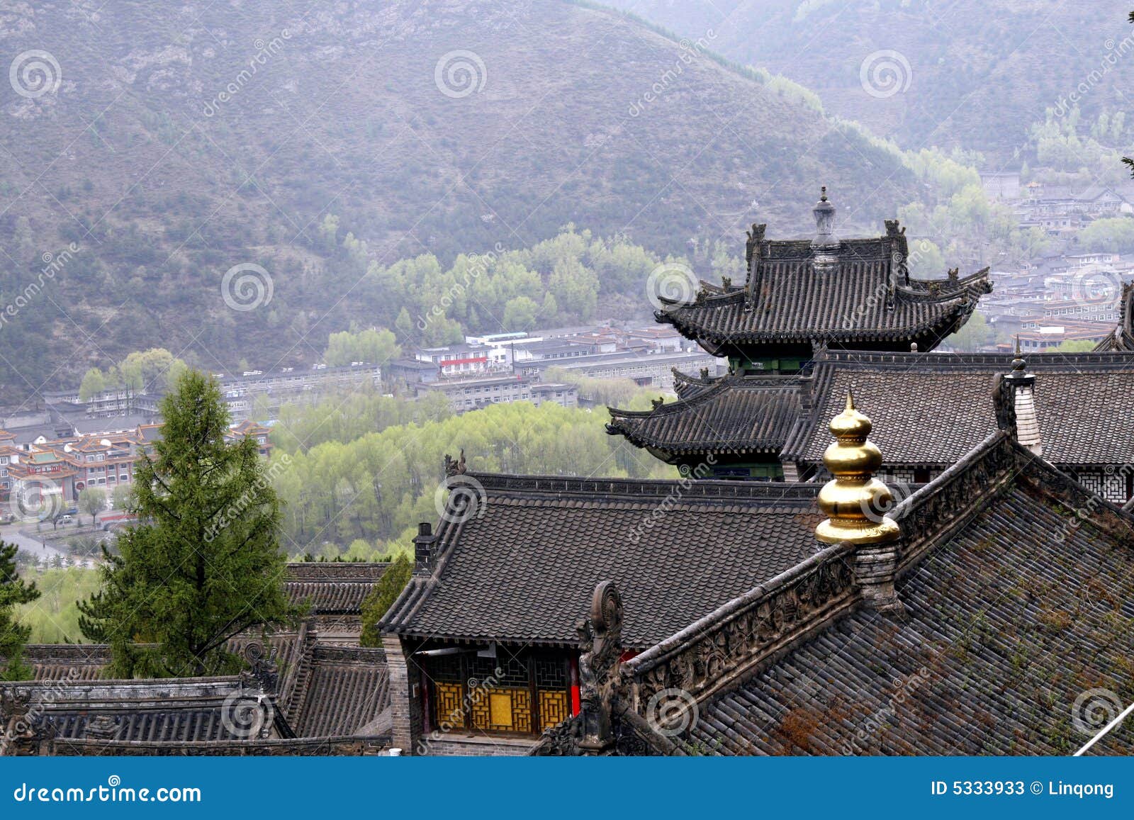 Ancient Temples and Small Town Stock Image - Image of history ...