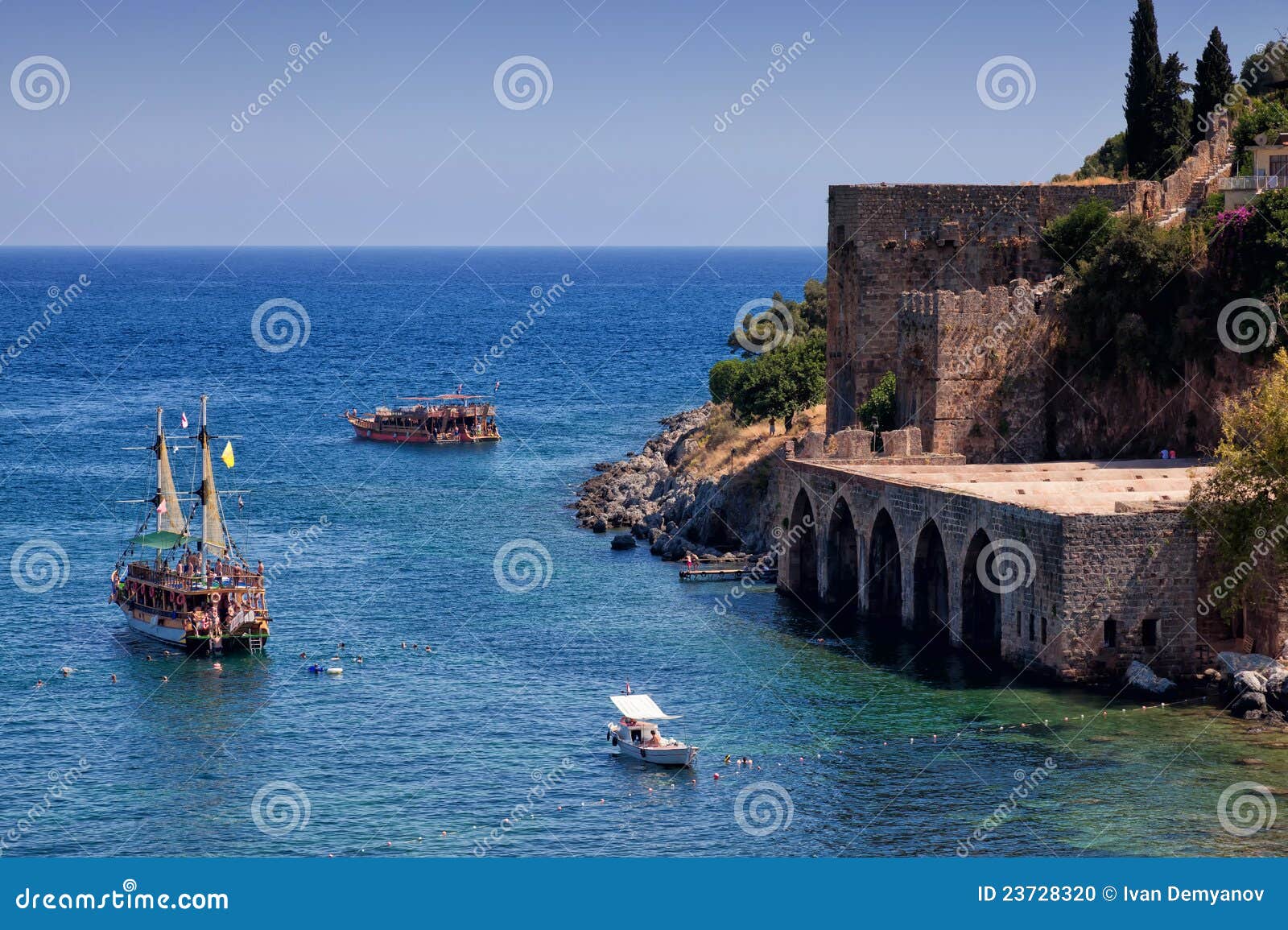 Ancient Tersane Shipyard in Alanya (Turkey) Editorial Image - Image of ...