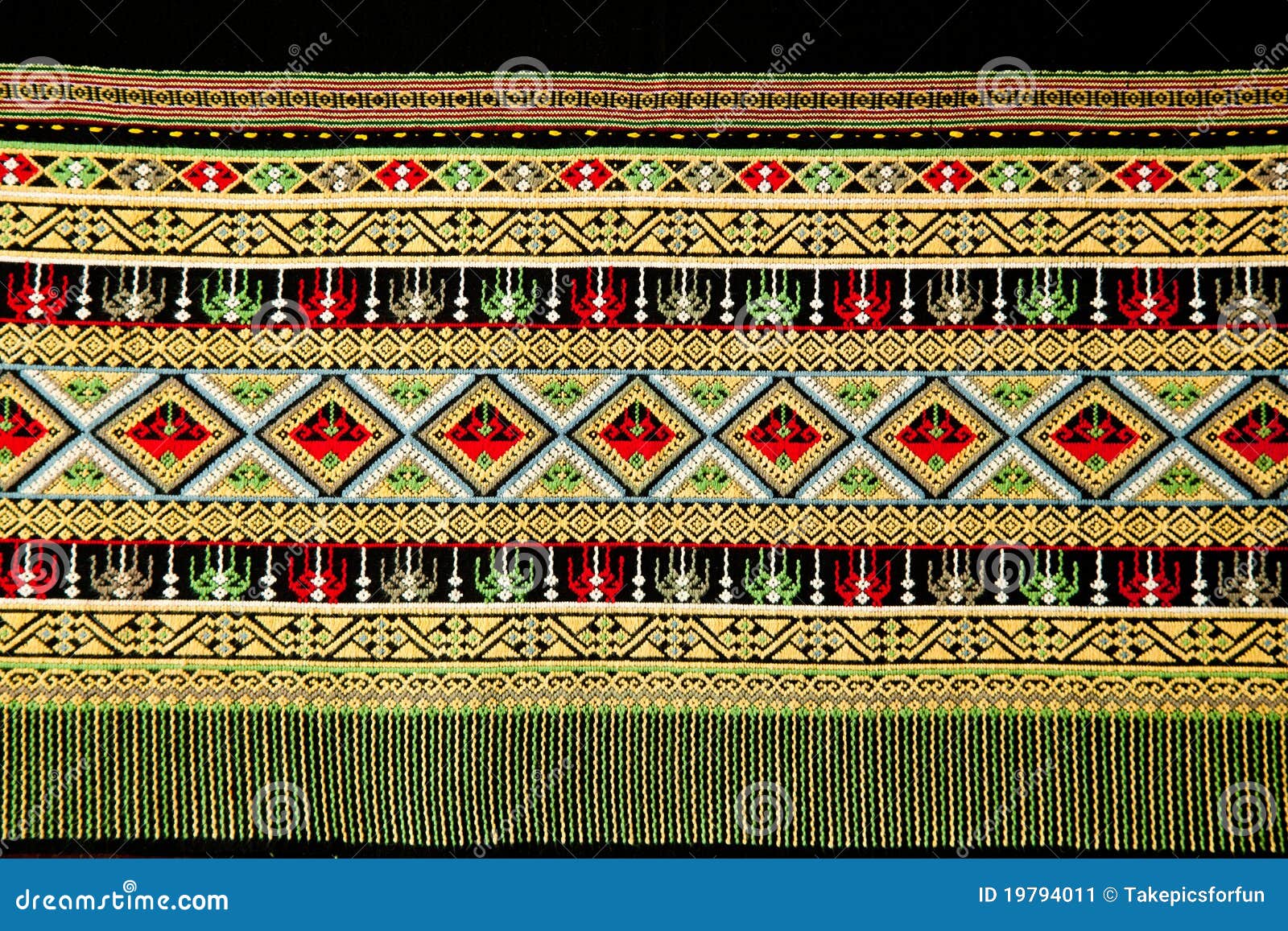 Ancient Thai Pattern Tiles, Green Traditional Thai Pattern, Antique ...