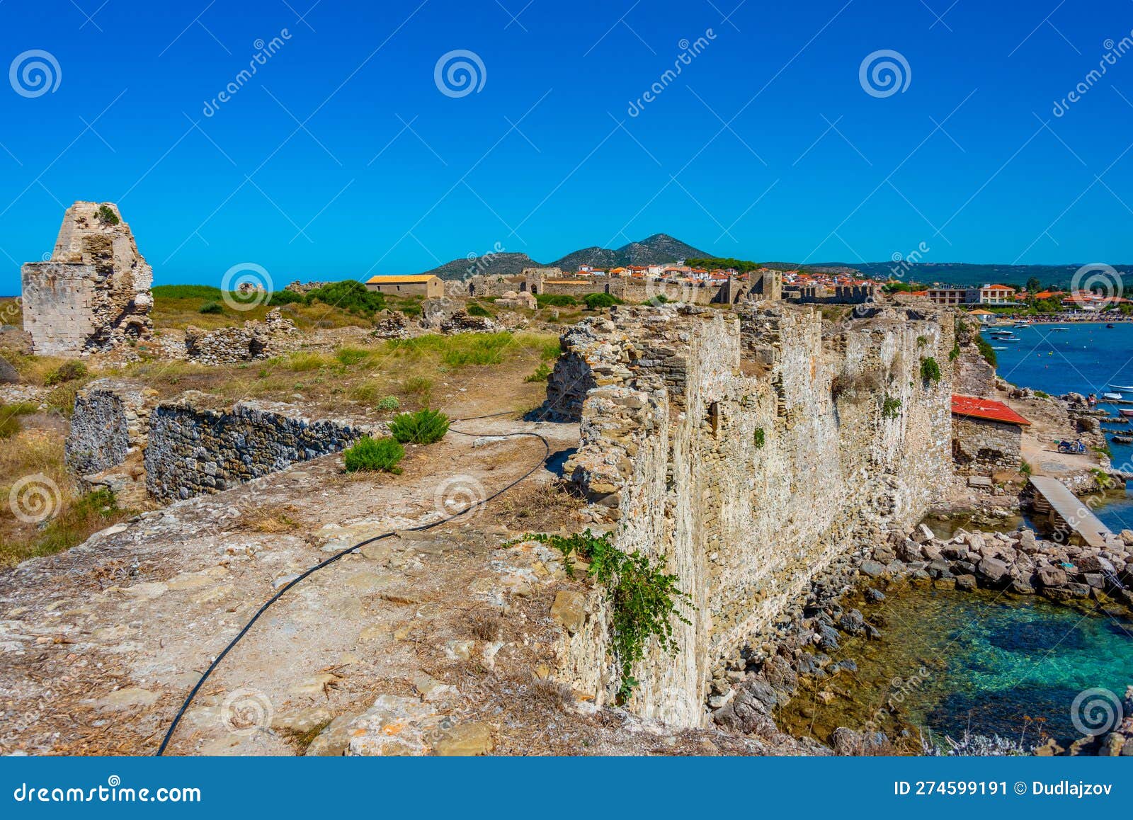 The Ancient Theater of Archaeological Site of Ancient Messini in Stock ...