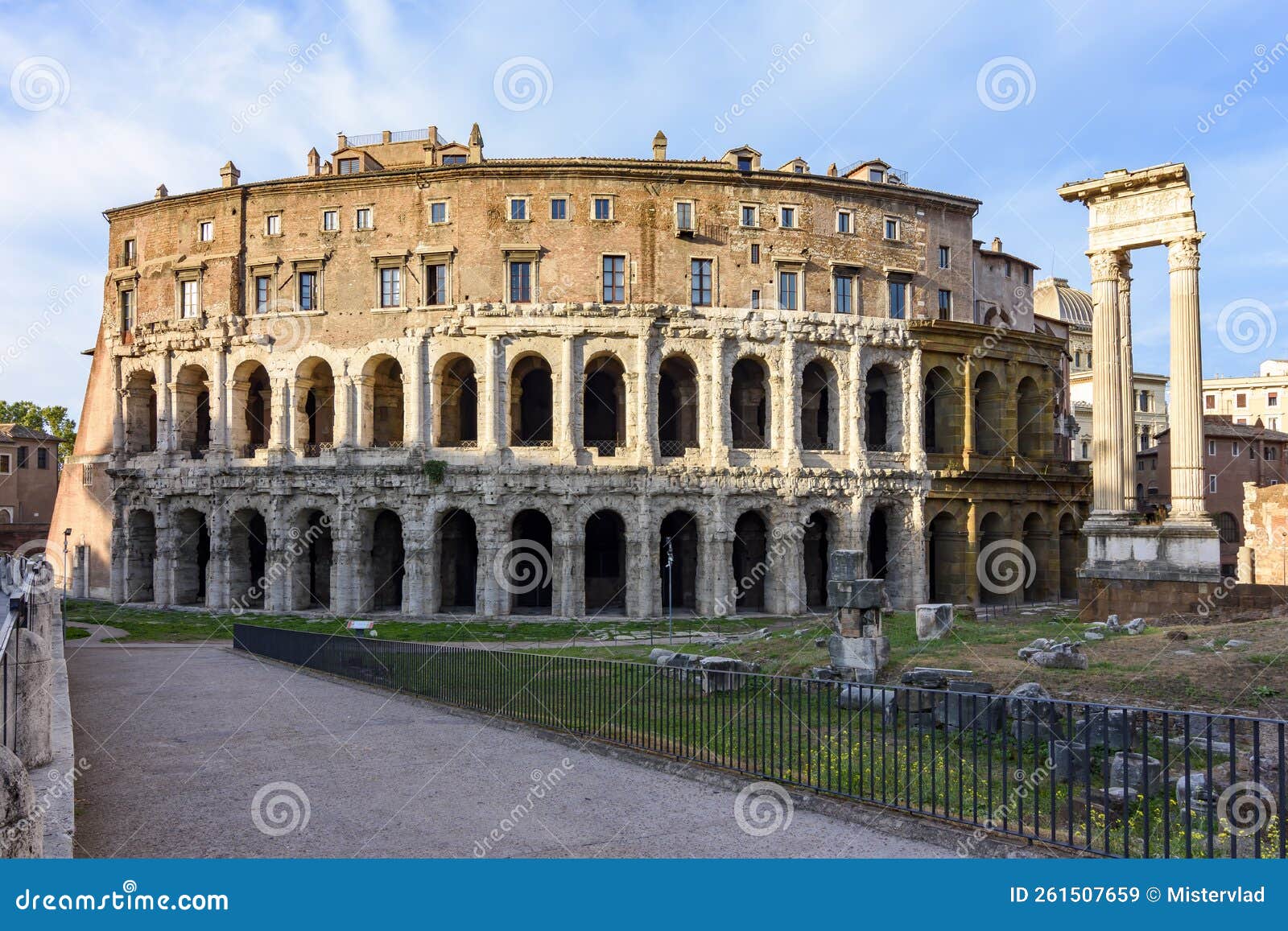 Ancient Theater of Marcellus in Rome, Italy Stock Image - Image of ...