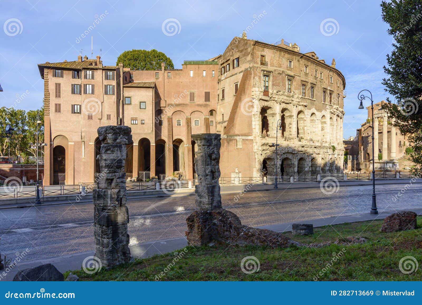 Ancient Theater of Marcellus in Rome, Italy Editorial Stock Image ...