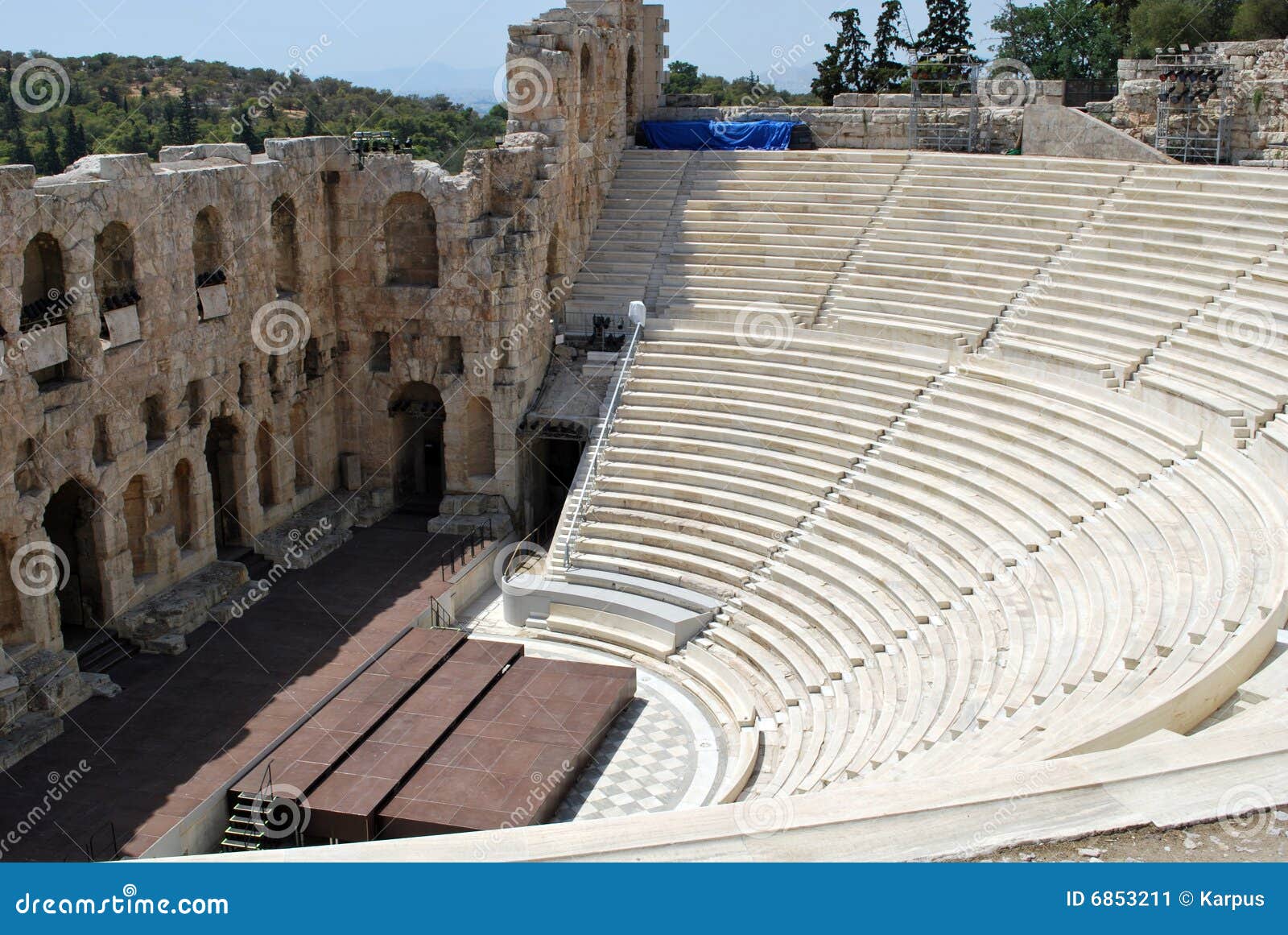 Ancient theatre stock image. Image of ancient, show, greece - 6853211