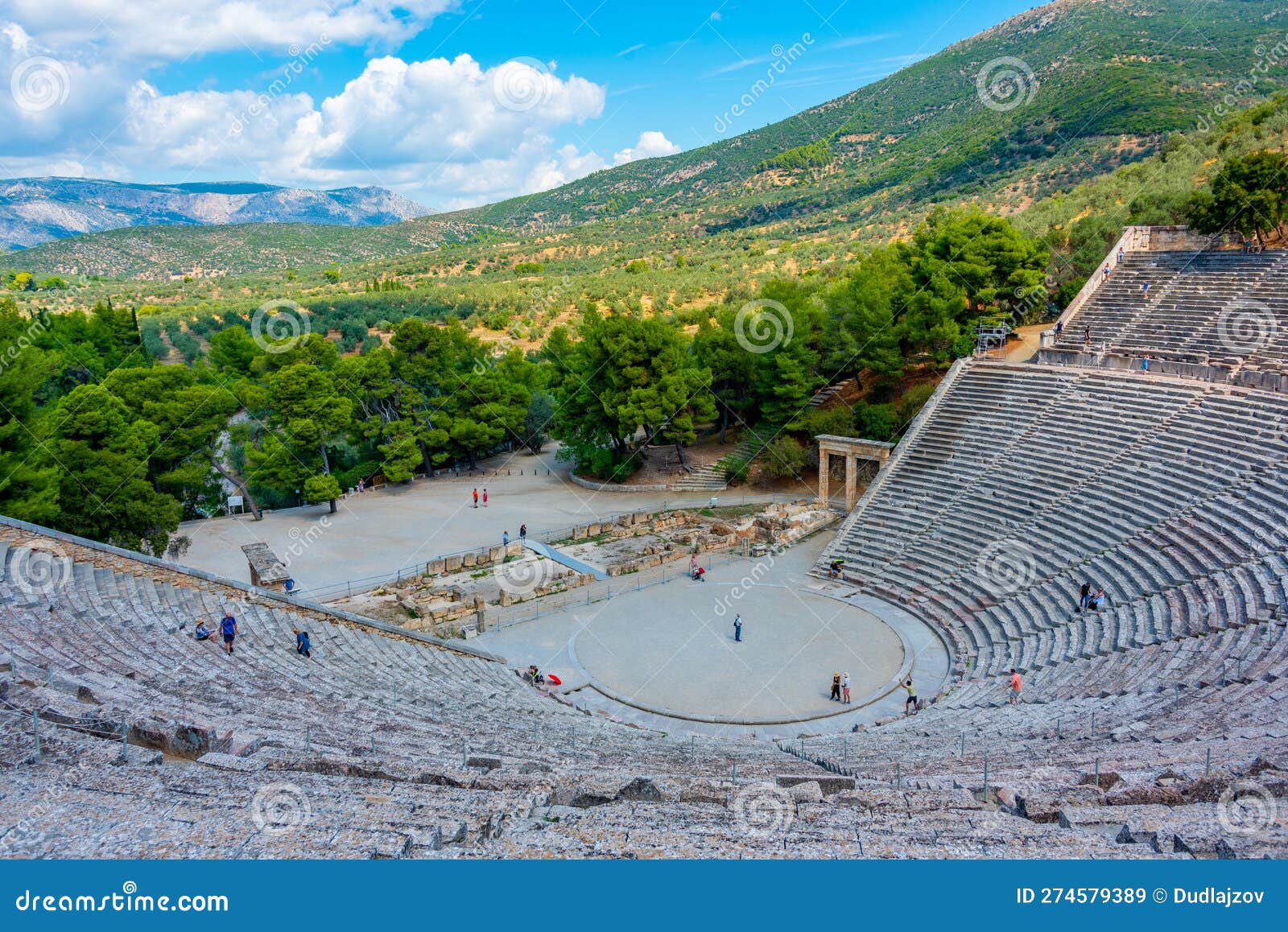 Ancient Theatre at the Asclepieion of Epidaurus in Greece Stock Image ...