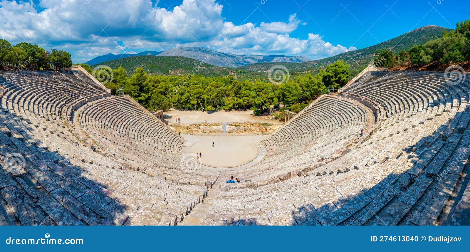 Ancient Theatre at the Asclepieion of Epidaurus in Greece Stock Photo ...