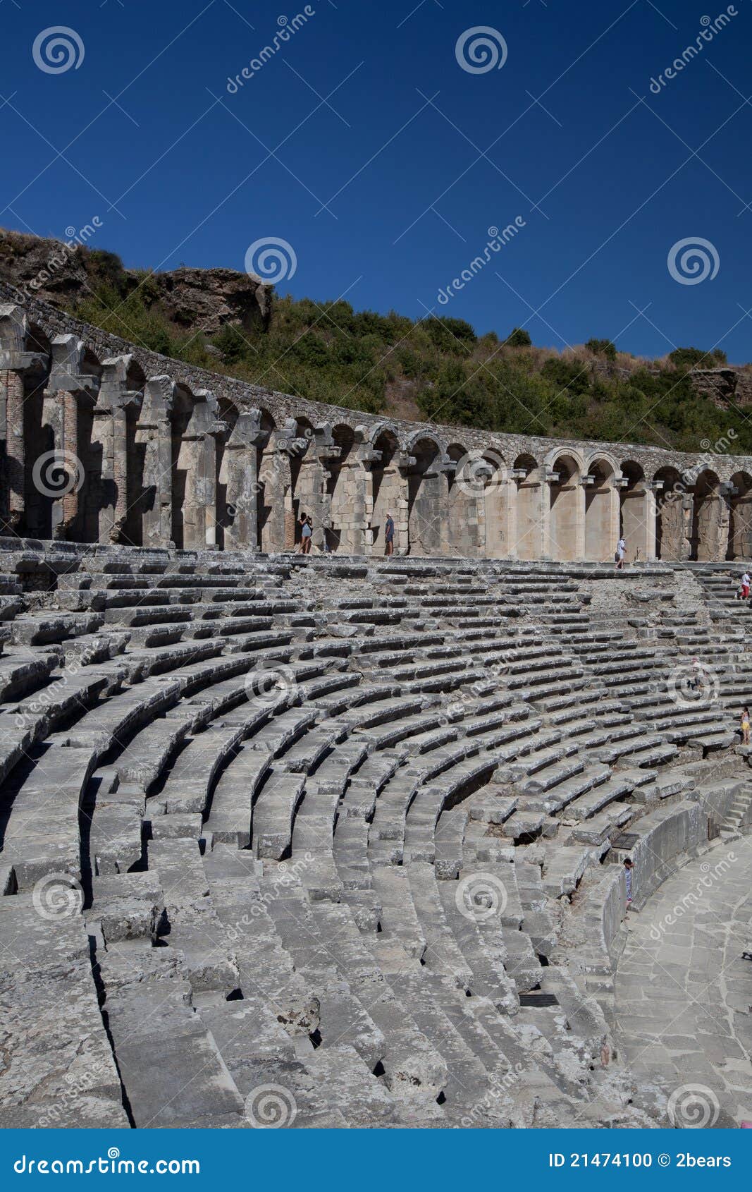 Ancient Theatre of Aspendos in Turkey Stock Photo - Image of stage ...