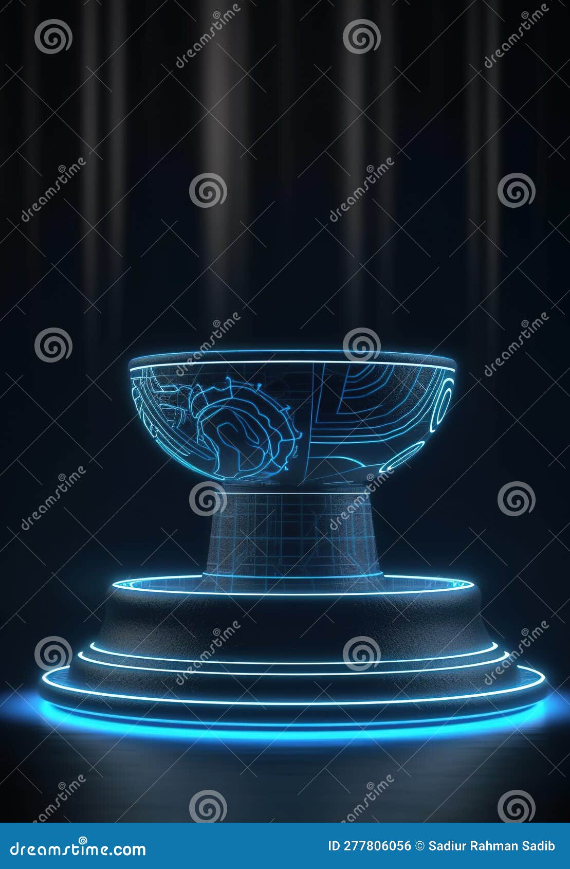 Ancient Theme Pedestal for Display Platform for Design. Blank Product ...