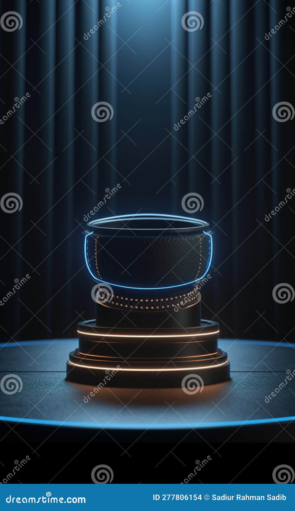 Ancient Theme Pedestal for Display Platform for Design. Blank Product ...