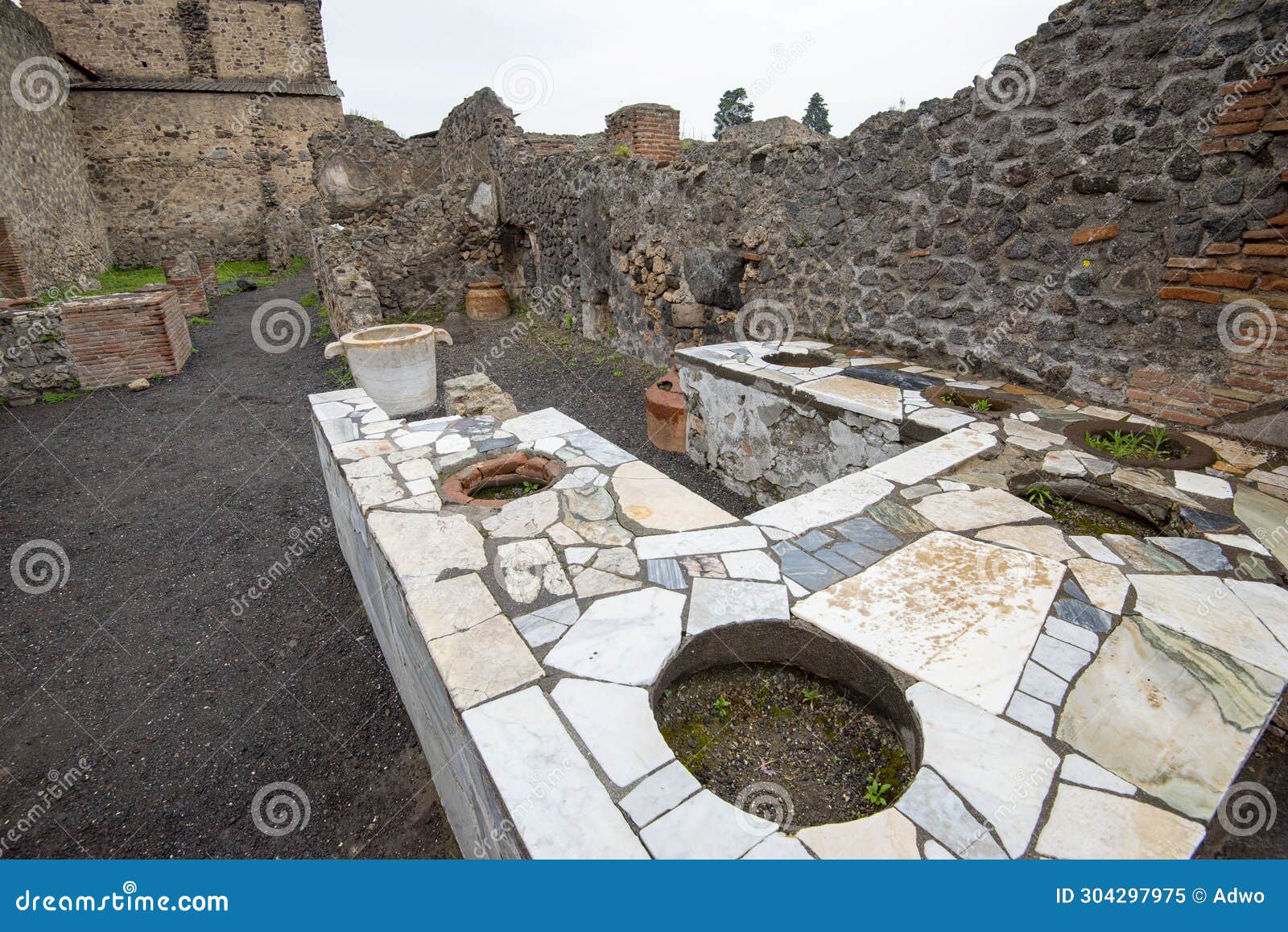 Thermopolium In Pompeii Stock Image | CartoonDealer.com #304297975