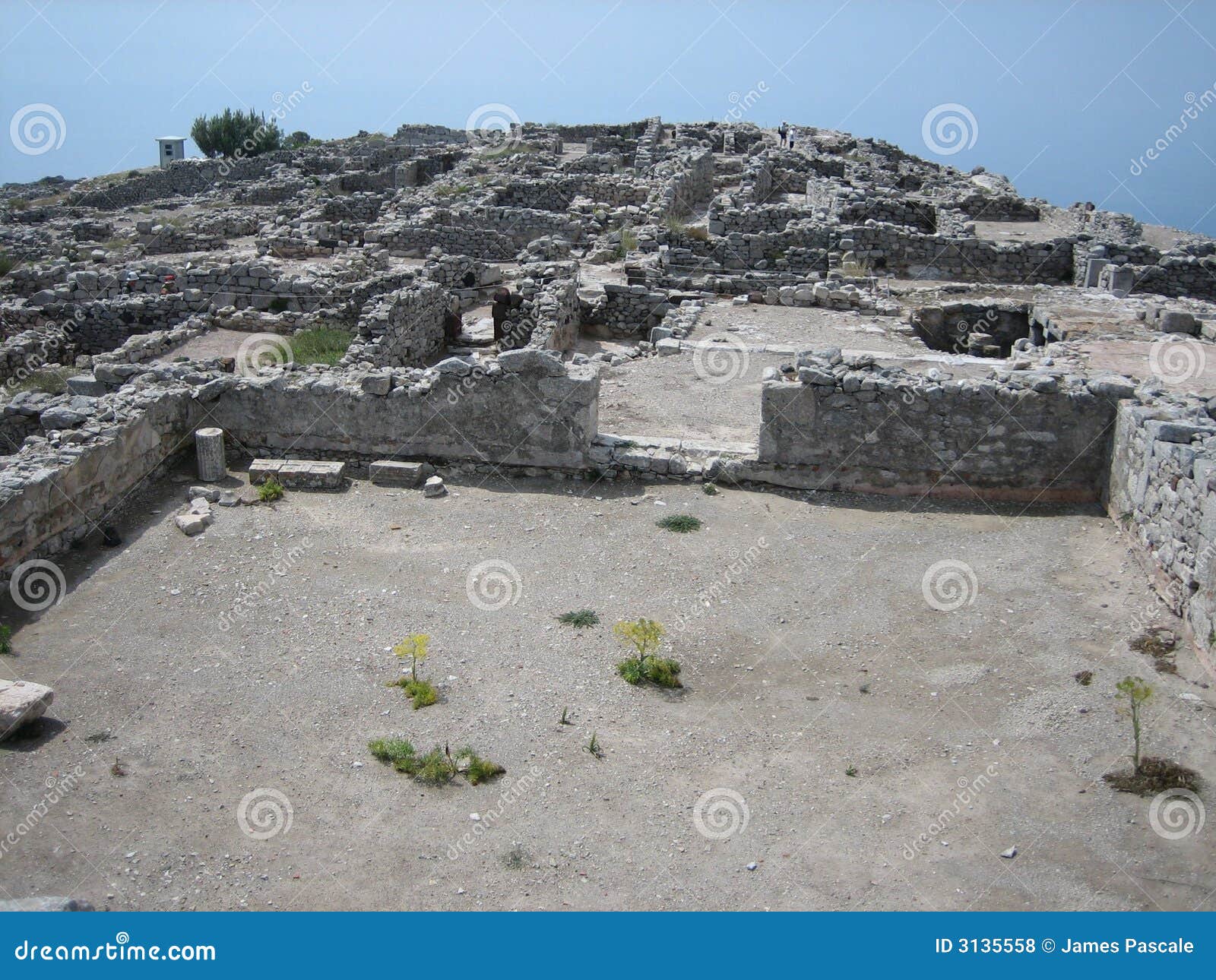 Ancient Thira, Santorini stock photo. Image of santorini - 3135558