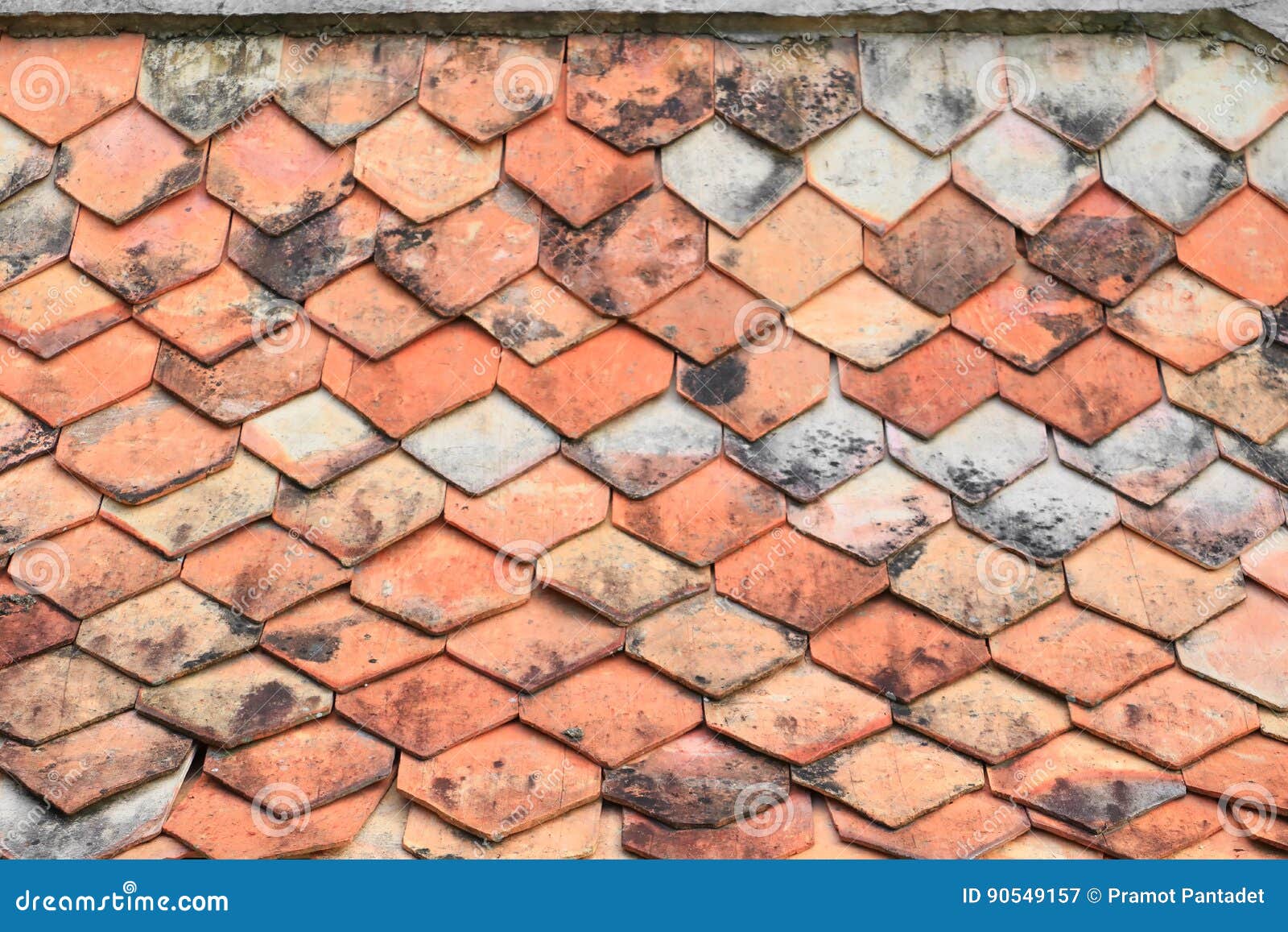 Ancient Tile Roof Thailand Style Texture Stock Image - Image of city ...