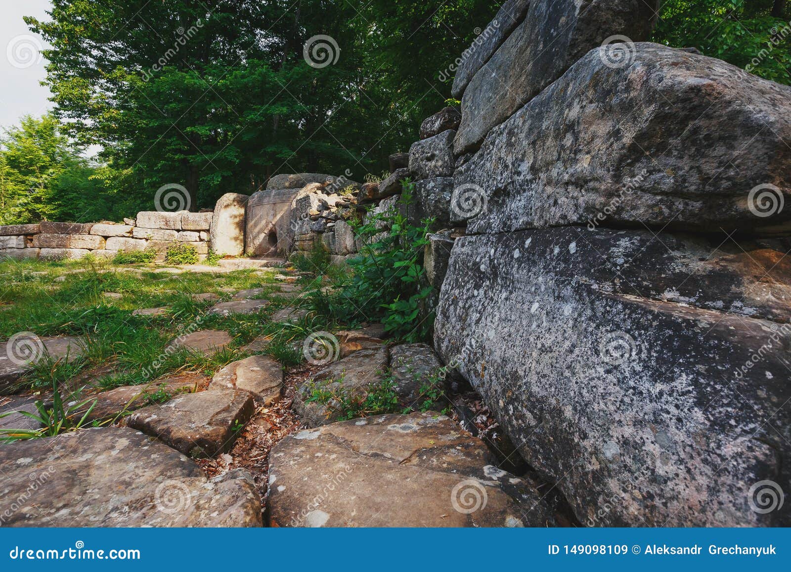 Ancient Tiled Dolmen In The Valley Of The River Jean. Monument Of ...