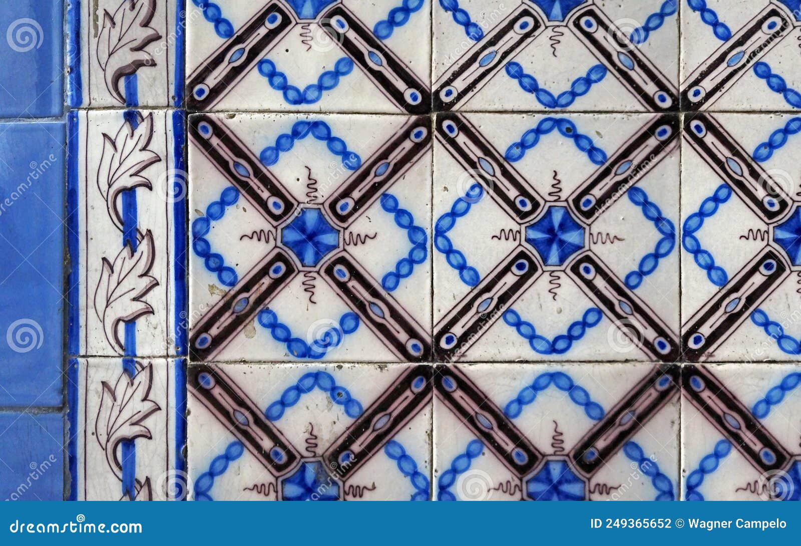 Ancient Tiles Pattern, Rio De Janeiro, Brazil Stock Photo - Image of ...