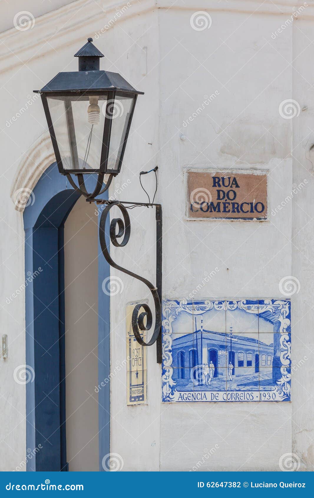 Ancient Tiles of the Post Office in Paraty - RJ Stock Photo - Image of ...