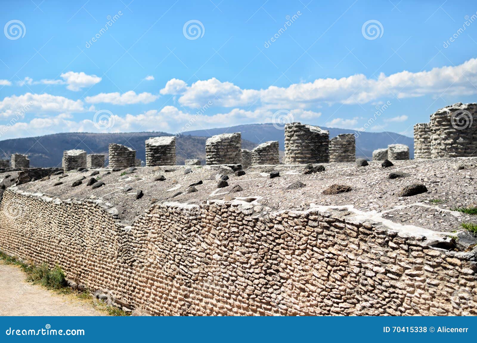 Ancient Toltec Ruins in Tula Stock Photo - Image of cultural ...