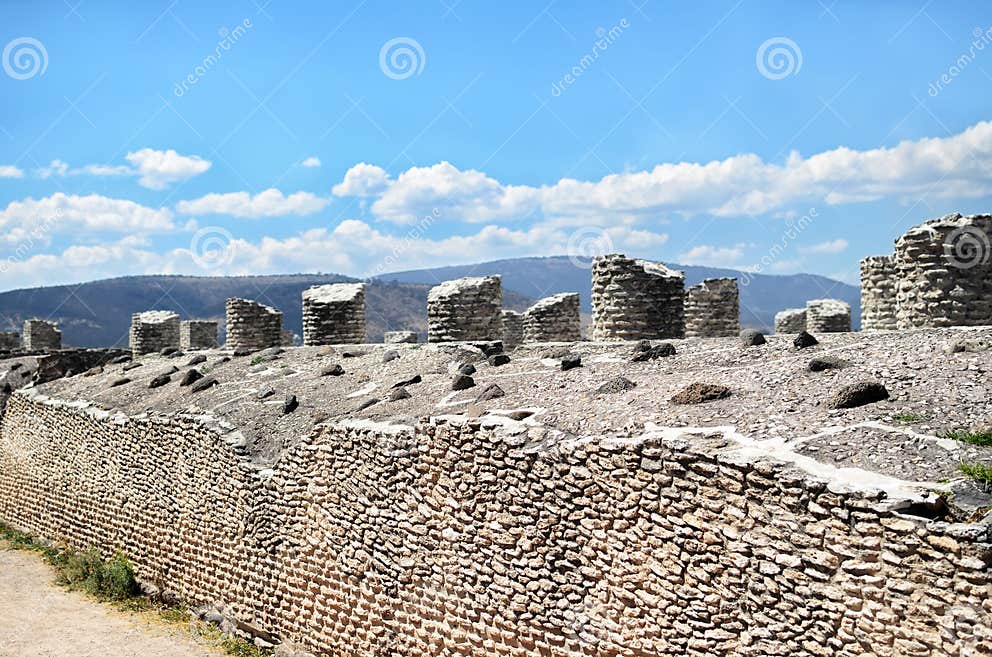 Ancient Toltec Ruins in Tula Stock Photo - Image of cultural ...