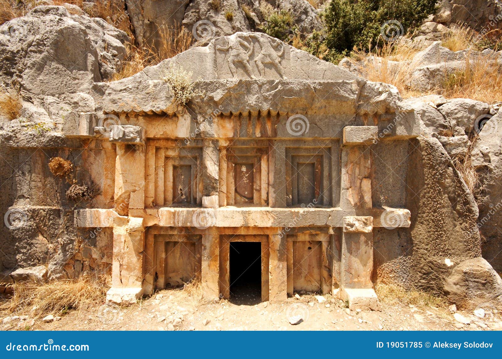 Ancient tomb stock image. Image of ruin, side, limestone - 19051785