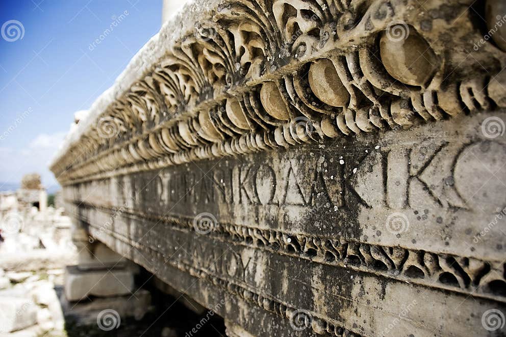 Ancient Tomb and Writing stock photo. Image of rome, century - 9188472