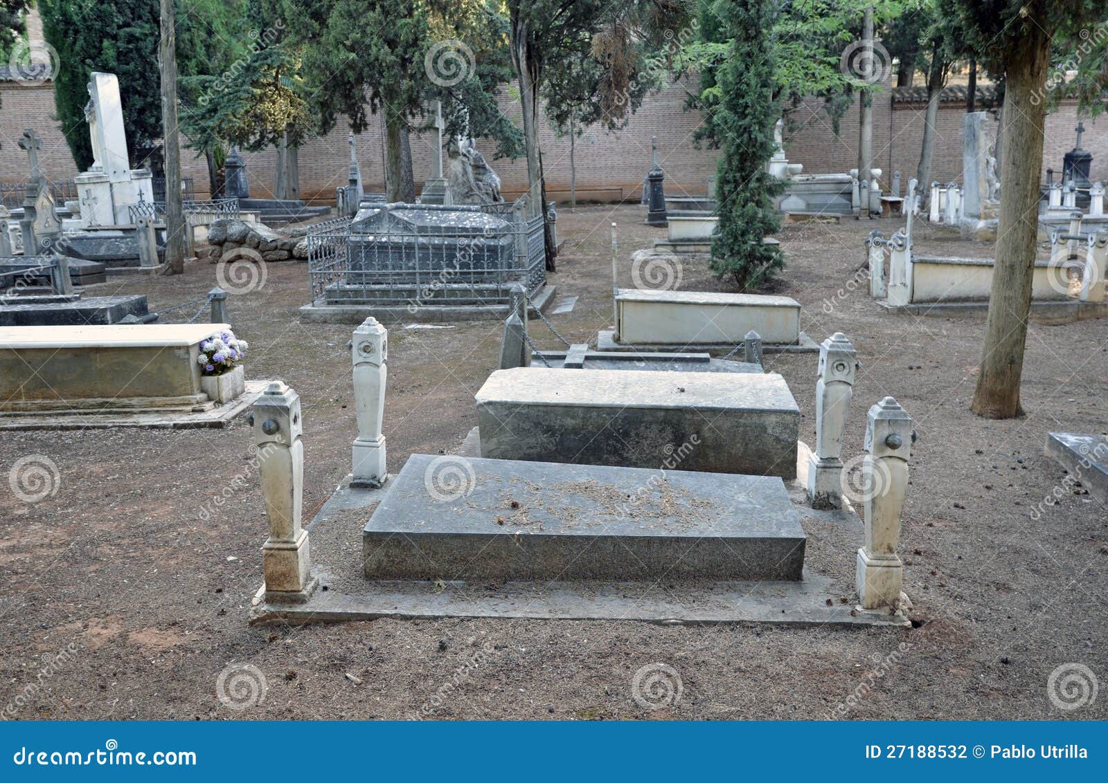 Ancient Tombs in the Cemetery Stock Photo - Image of religious ...