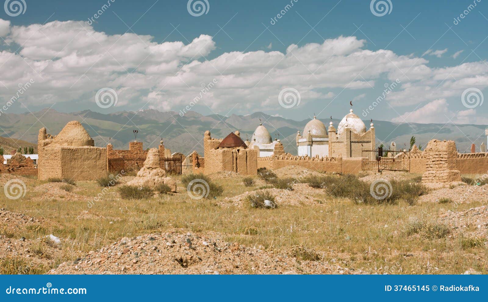 Ancient Tombs and Gravestones of Muslim Cemetery a Stock Image - Image ...