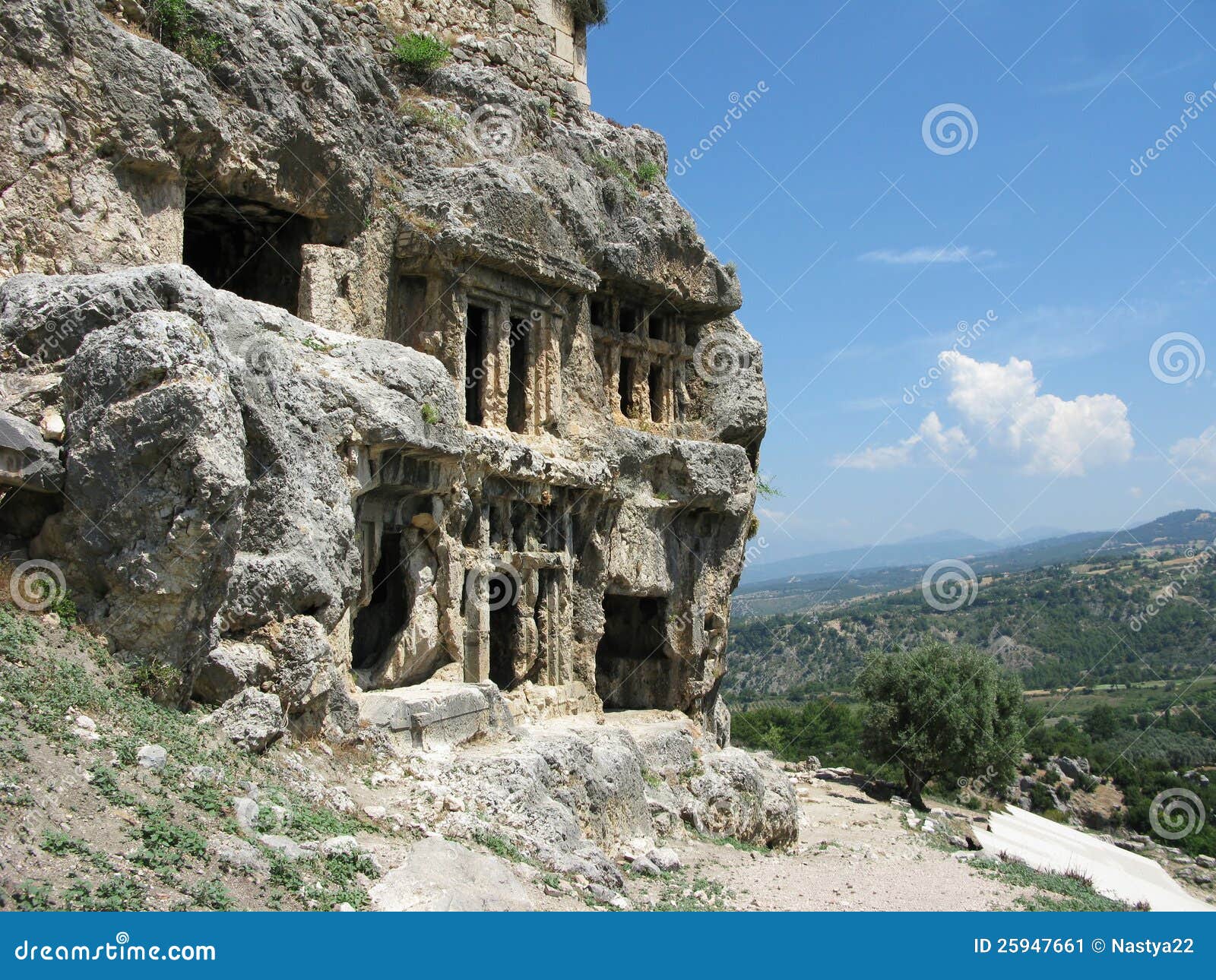 Ancient Tombs in Turkey Tlos Stock Image - Image of stone, tlos: 25947661