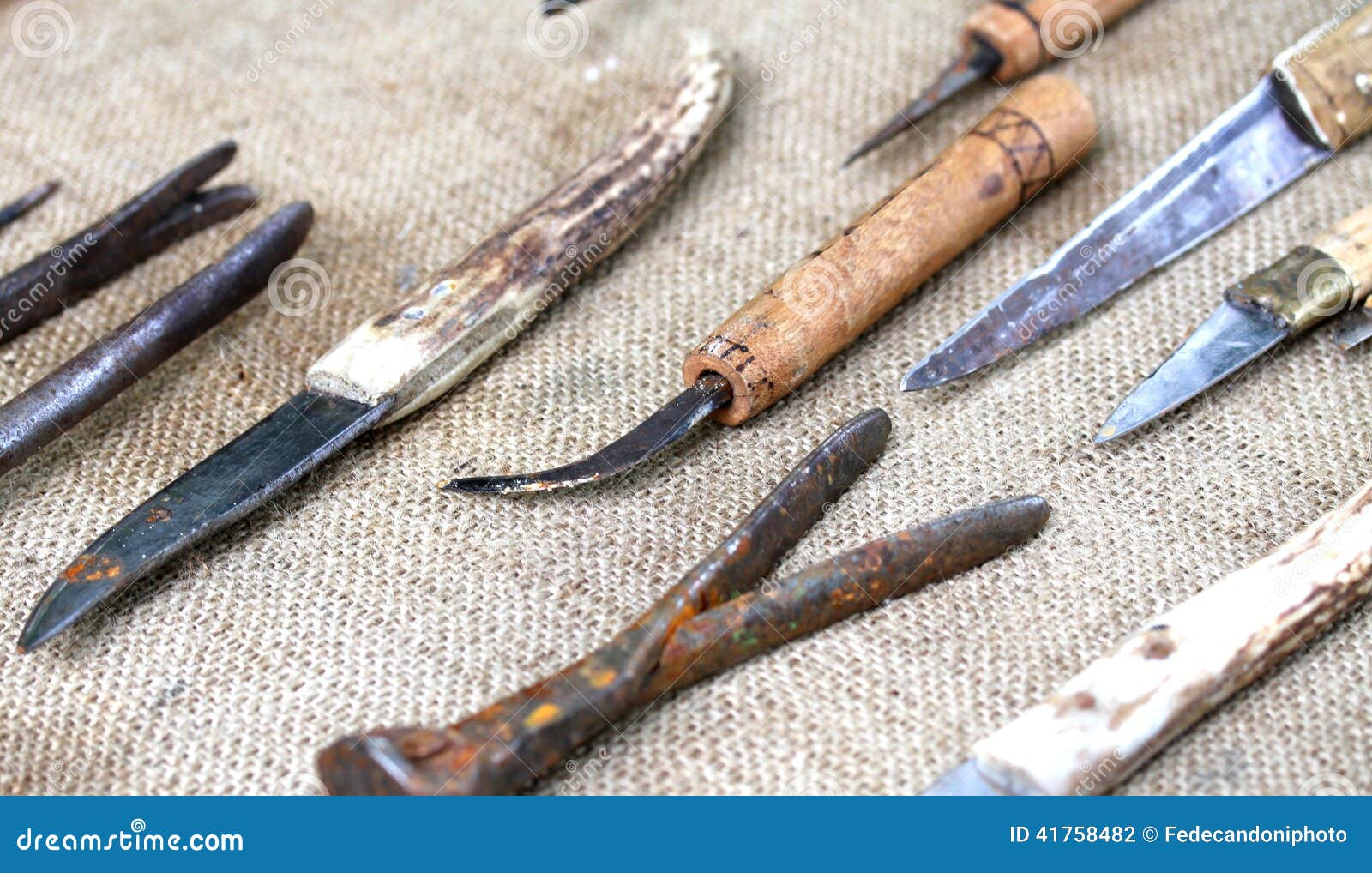 Ancient Tools and Farrier Tools Obsolete 2 Stock Photo - Image of ...