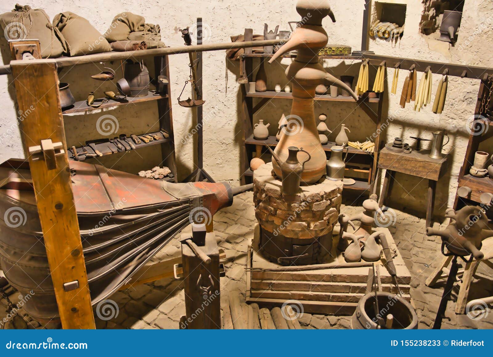 Ancient Tools of Medieval Times, Prague Editorial Stock Photo - Image ...