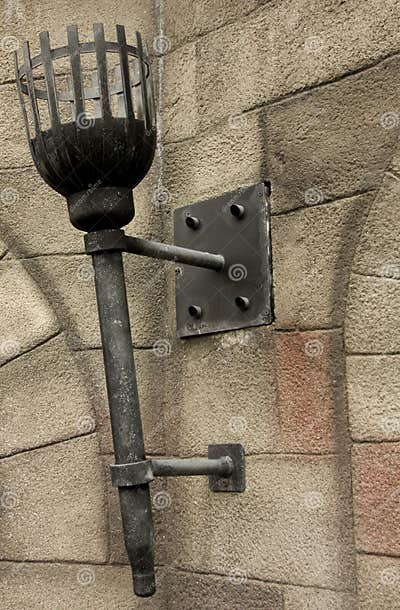 Ancient torch stock photo. Image of burning, artwork, iron - 5074444