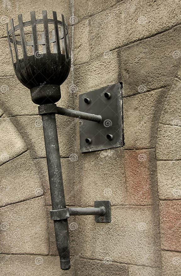 Ancient torch stock photo. Image of burning, artwork, iron - 5074444