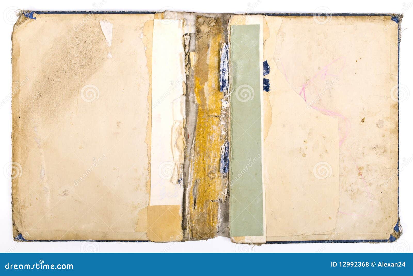 Ancient torn book stock photo. Image of brown, decoration - 12992368