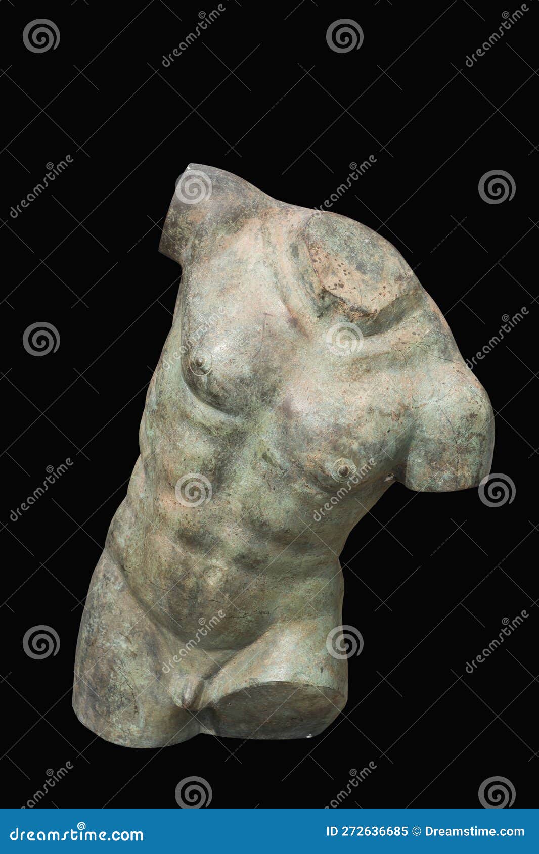 Ancient Torso Made of Bronze Stock Image - Image of sculpture, classic ...