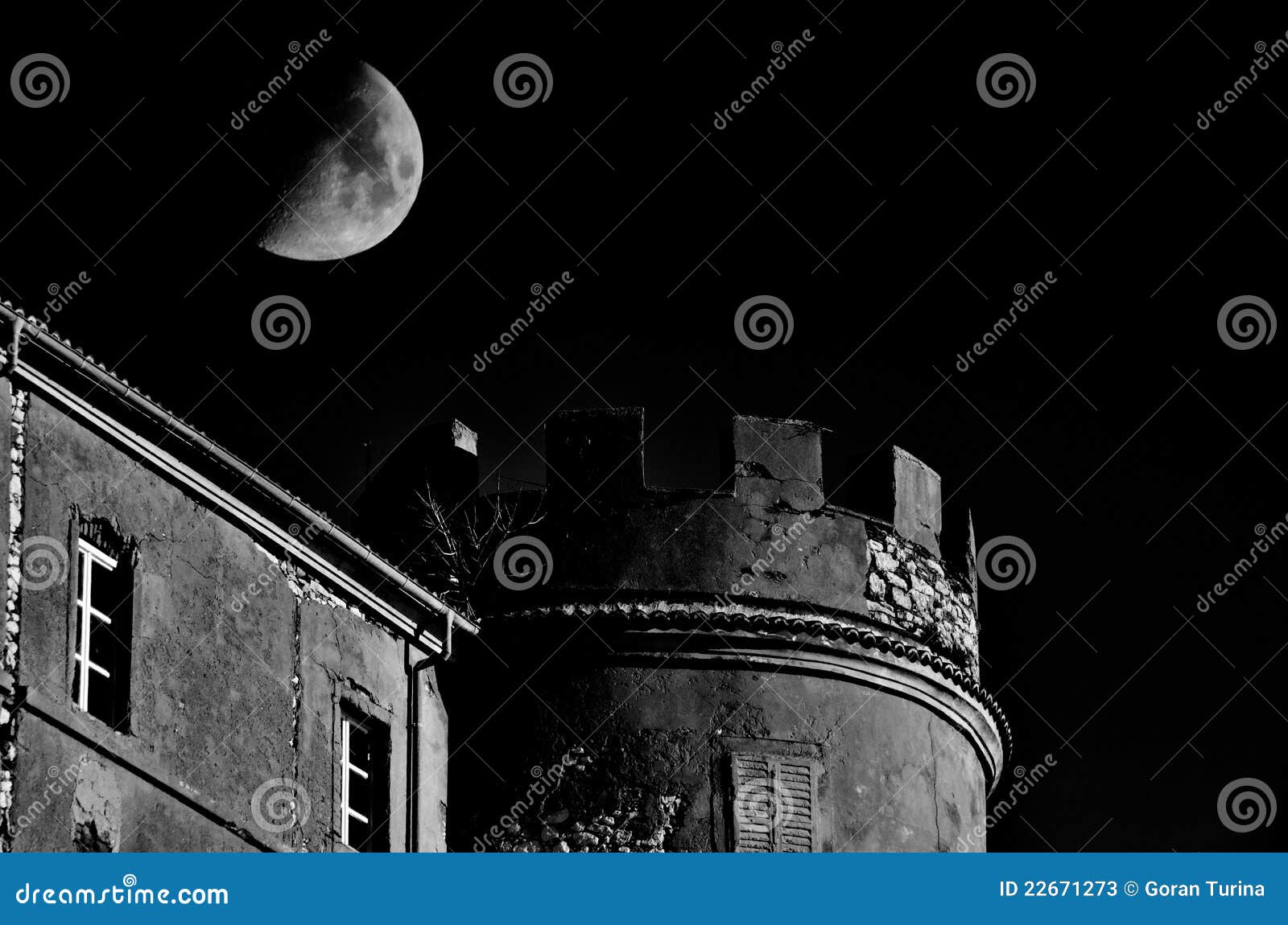 Ancient tower stock image. Image of tower, creepy, scene - 22671273