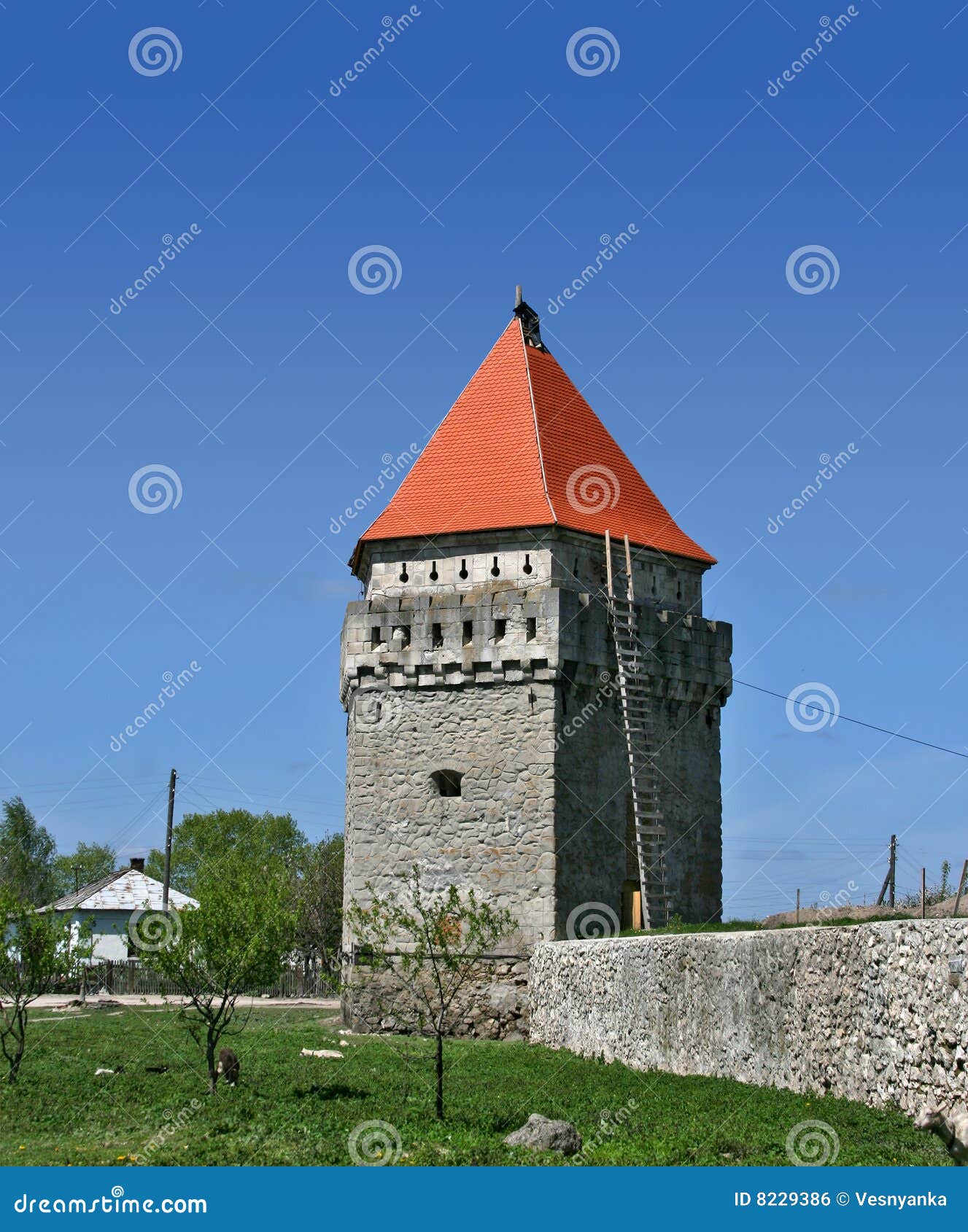 Ancient tower stock photo. Image of protection, tower - 8229386