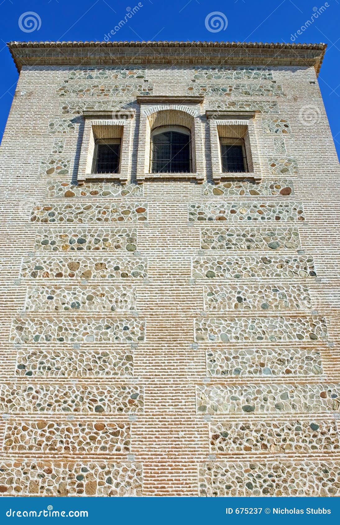 Ancient Tower in the Alhambra Palace in Spain Stock Image - Image of ...