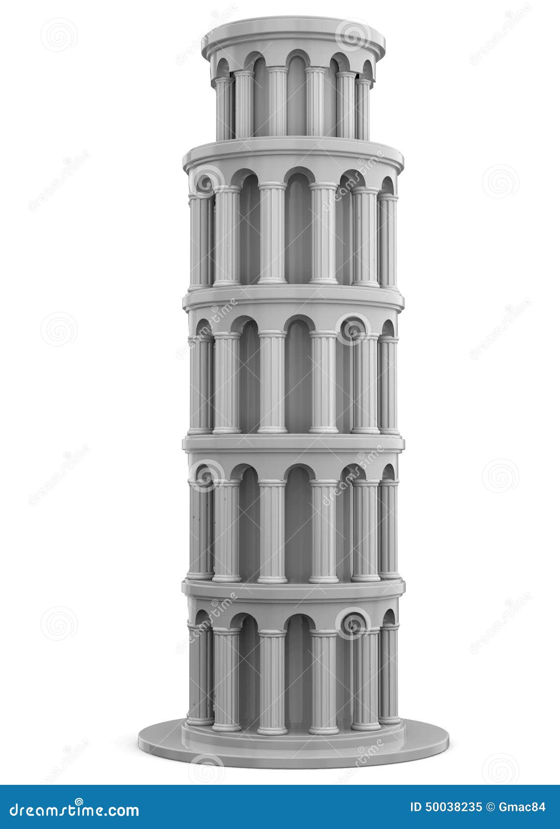 Ancient Tower - 3D stock illustration. Illustration of religious - 50038235