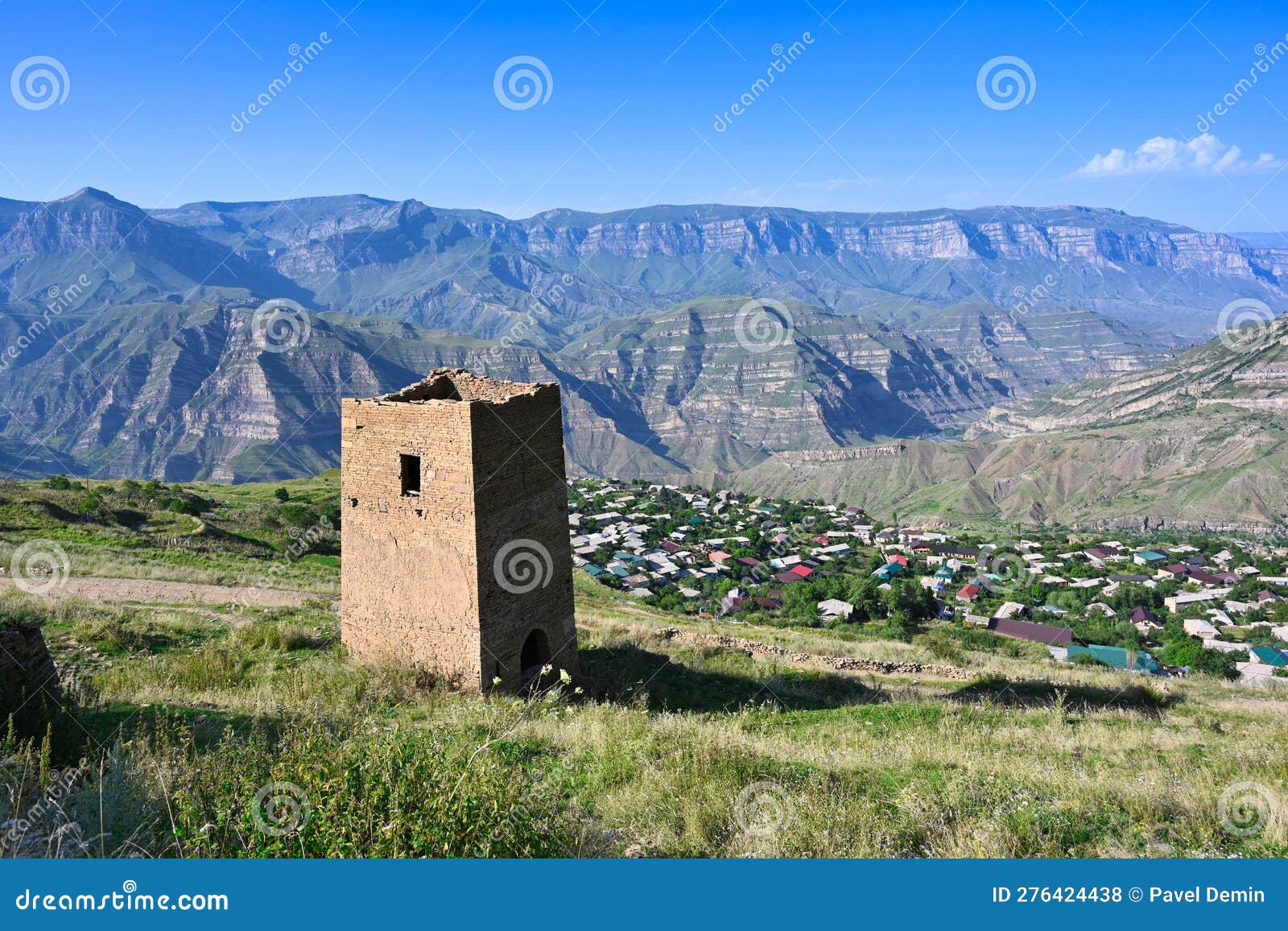 Ancient Goor Towers Defends the Mountains Stock Photo - Image of ...
