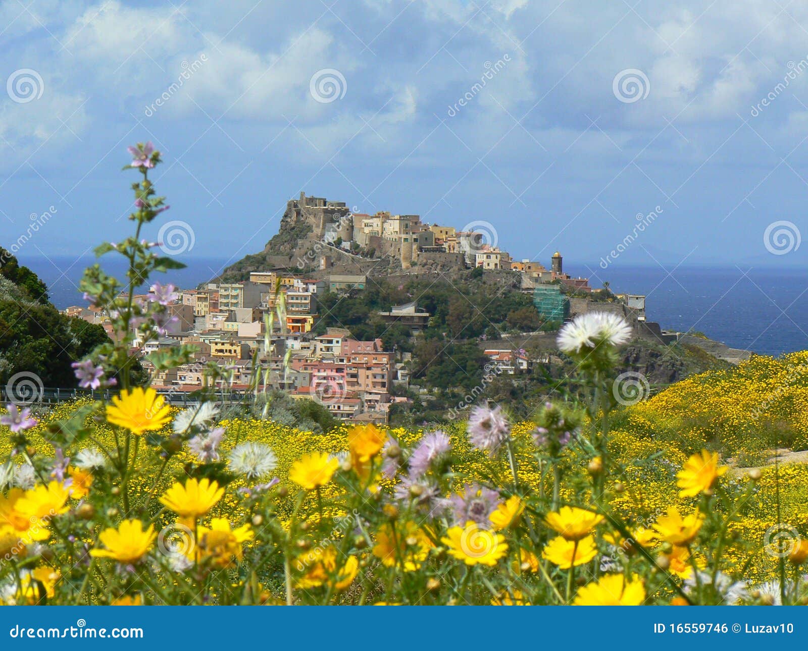 Ancient Town of Castelsardo, Sardinia Stock Photo - Image of ...