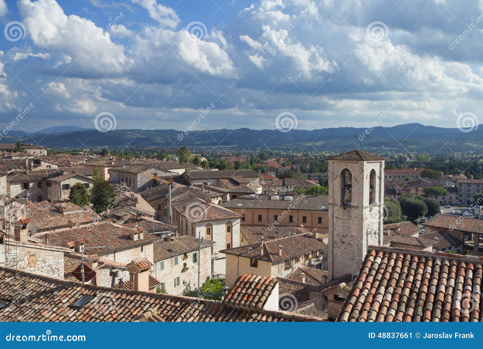 Ancient Town of Gubbio (Umbria, Italy) Stock Image - Image of ruins ...