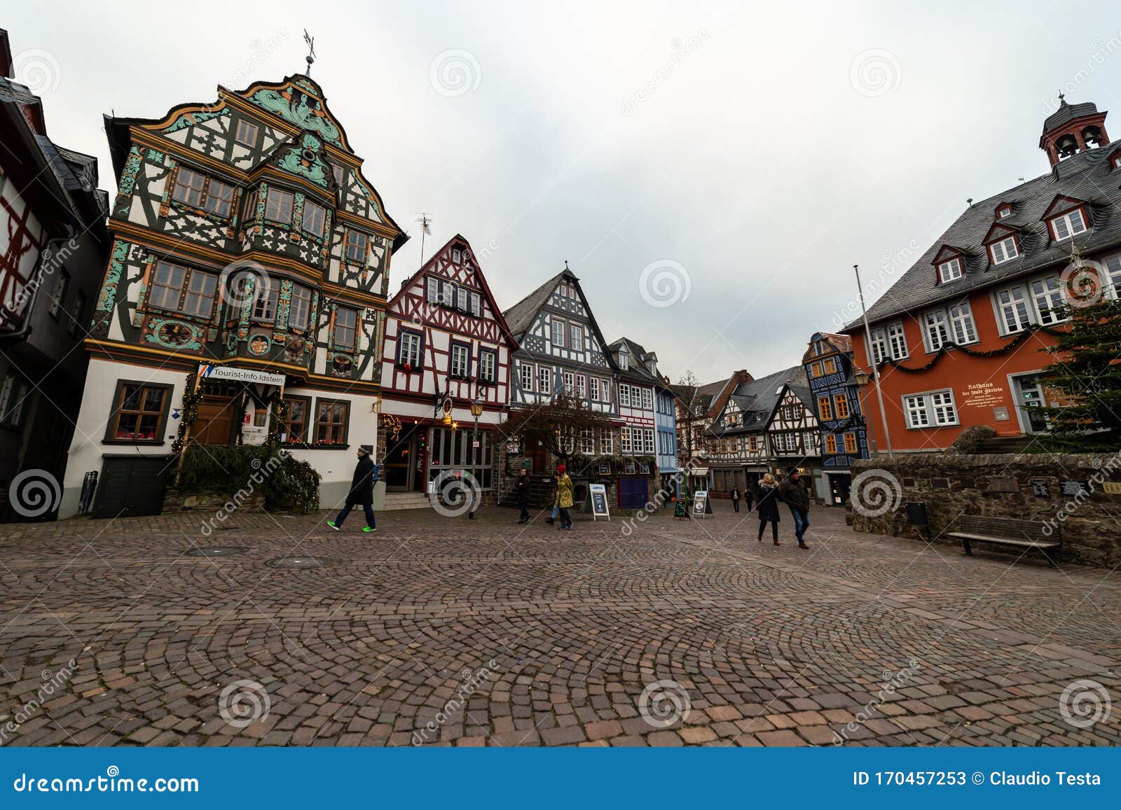 The Ancient Town of Idstein Editorial Stock Photo - Image of houses ...