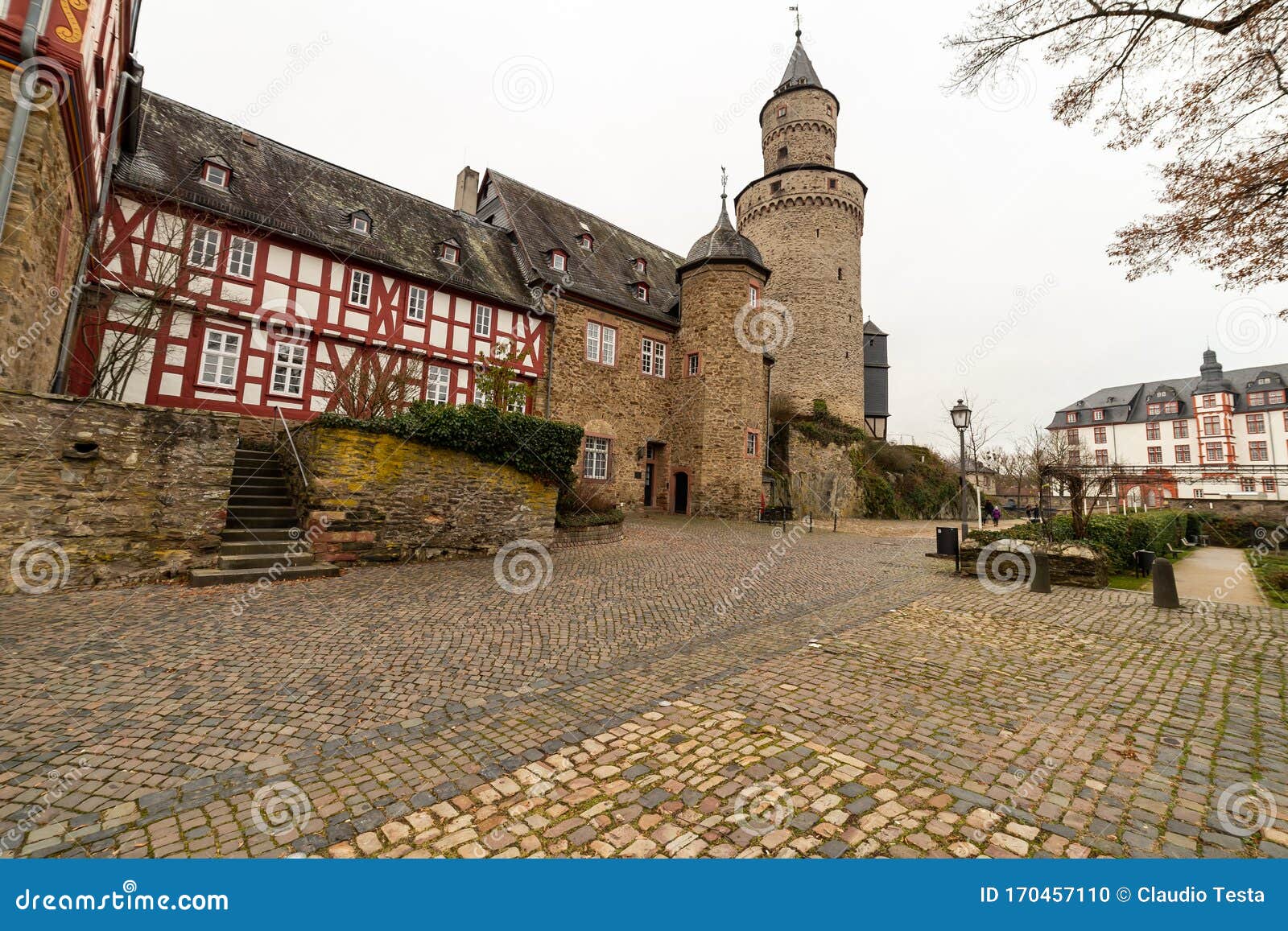 The Ancient Town of Idstein Stock Photo - Image of clouds, architecture ...