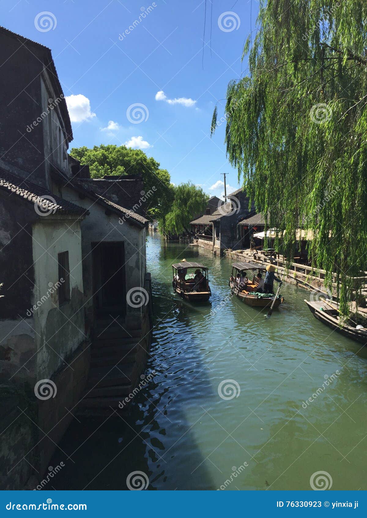 Ancient town stock image. Image of jinxi, village, waterway - 76330923