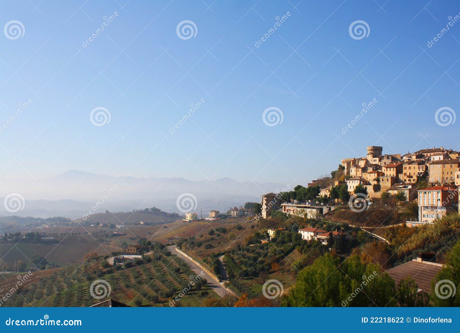 Ancient Town in the Mountains Stock Photo - Image of ancient, mountains ...